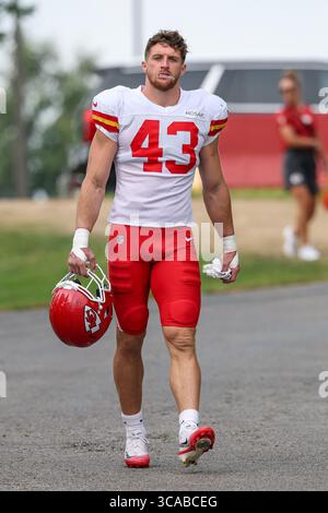 Kansas City Chiefs linebacker Jack Cochrane is seen during an NFL ...