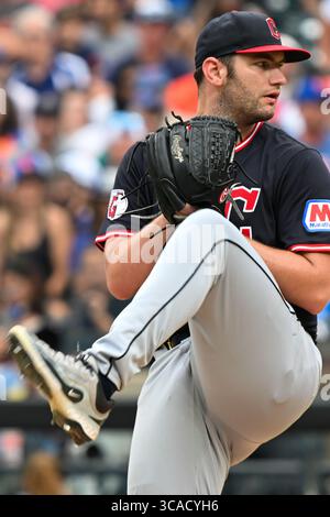 Cleveland Guardians pitcher Gavin Williams warms up before a baseball ...