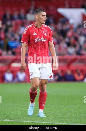 Nikola Milenkovic of Nottingham Forest during the Nottingham Forest FC ...