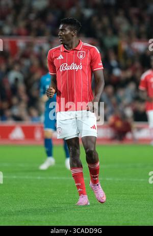 Taiwo Awoniyi #9 of Nottingham Forest during the Premier League match ...