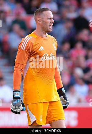 Matz Sels of Nottingham Forest seen during the Premier league football ...