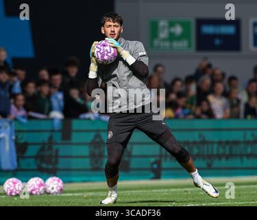 James Trafford of Manchester City during the Carabao Cup Semi Final ...