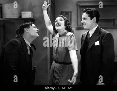 Frances Langford, Phil Regan (right), on-set of the Film, "The Hit ...