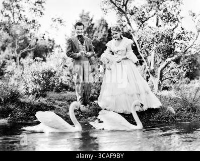 Fernand Gravet, Miliza Korjus, on-set of the Film, "The Great Waltz ...