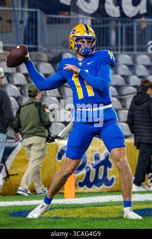 November 16, 2023: Pitt Panthers cornerback M.J. Devonshire (12) after ...