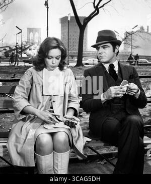Sandy Dennis, Anthony Newley, on-set of the Film, "sweet November ...