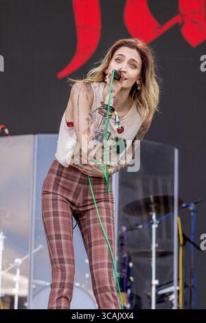 Musician Paris Jackson during the BottleRock Music Festival on May 23 ...