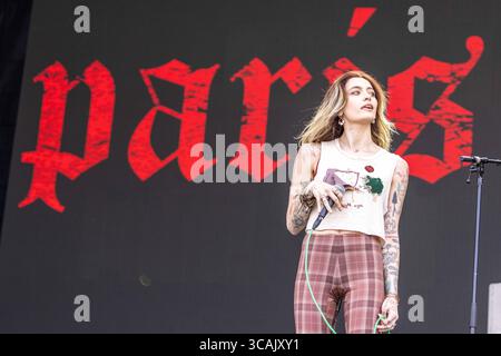 Musician Paris Jackson during the BottleRock Music Festival on May 23 ...