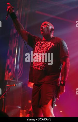 Derrick Green of Brazilian metal band Sepultura performs at SRC Salata ...