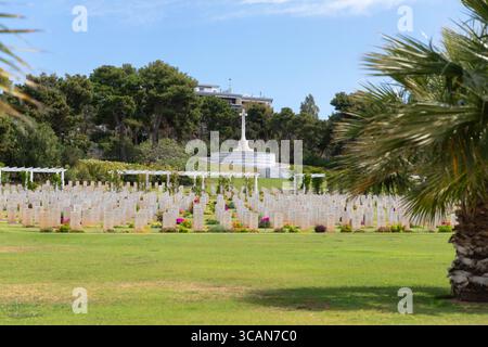 Athens, Greece - May 01 2025: Phaleron War Cemetery - Athens Memorial ...