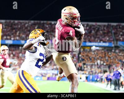 Florida State wide receiver Duce Robinson (0) runs during the second ...