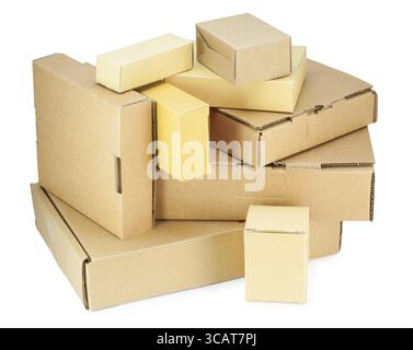 Simple cardboard boxes kit for industrial packing of spare parts ...