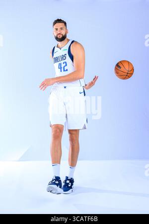 Sept 29, 2023: Dallas Mavericks guard Dexter Dennis #38 poses during ...