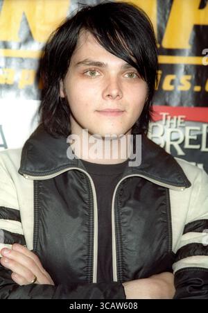 Gerard Way of My Chemical Romance at a signing of his latest comic book ...