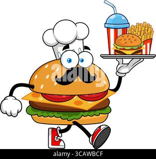 Vector cartoon funny bun face emoji set Stock Photo - Alamy