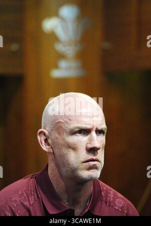 Steve Tandy, the head coach of Wales mens rugby team (in red) and ...