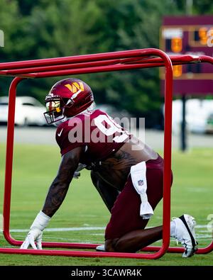 Washington Commanders defensive end Clelin Ferrell (99) rushes during ...