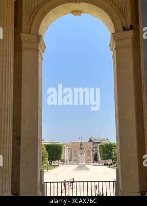 France Montpellier city views featuring buildings, streets, and ...