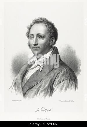 Vintage classical composer portrait art illustration Stock Photo - Alamy