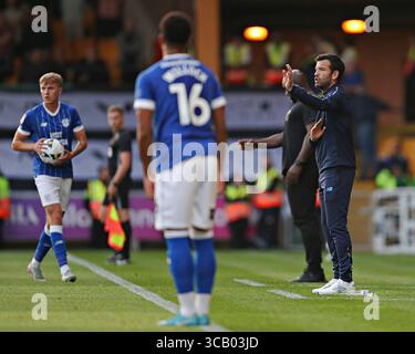 Cardiff City Manager Brian Barry-Murphy applauds the fans during the ...