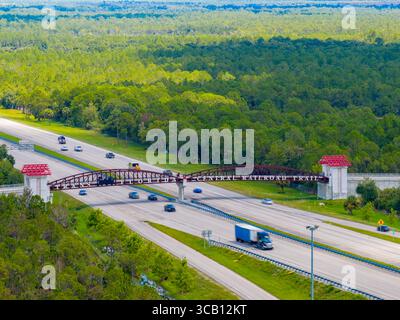 Aerial photo of the Trans Florida Central Railroad Trail over I95 Stock ...