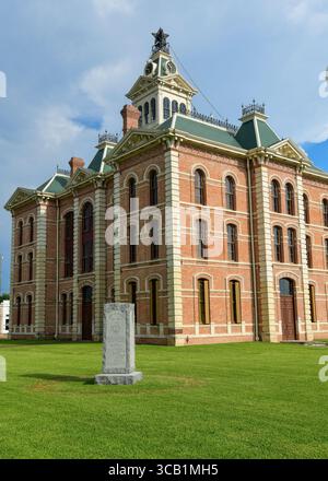 Town Square and Historic Wharton County Courthouse built in 1889 ...