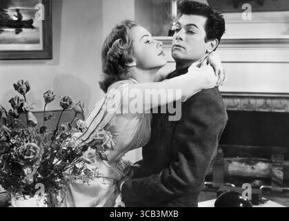 Piper Laurie, Tony Curtis, on-set of the Film, "No Room For The Groom ...