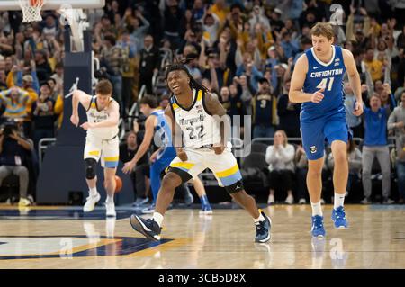 Creighton forward Isaac Traudt (41) throws a free-throw during the ...