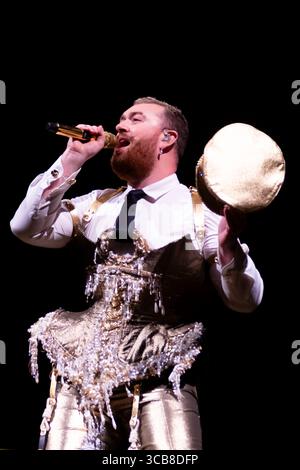 Sam Smith performs during "GLORIA the tour," Thursday, Aug. 31, 2023 ...