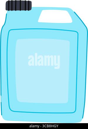 durable canister plastic cartoon vector illustration Stock Vector Image ...