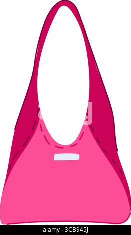 shoulder handbag woman leather cartoon vector illustration Stock Vector ...