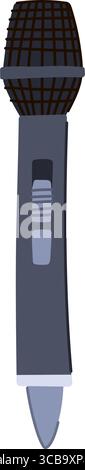 condenser radio microphone cartoon vector illustration Stock Vector ...