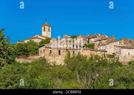 France, Ardeche, Coux, labelled Petite Cite de Caractere, Ouveze valley ...