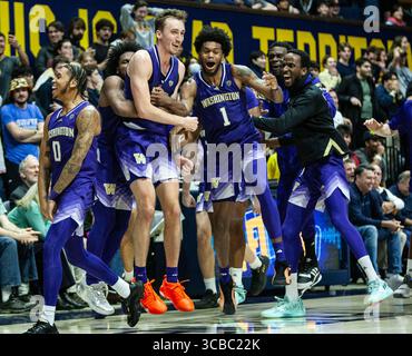 Washington forward Moses Wood (13) during an NCAA college basketball ...