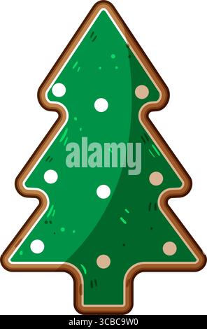 biscotti christmas themed cookies cartoon vector illustration Stock ...