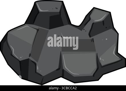 lignite coal ore cartoon vector illustration Stock Vector Image & Art ...