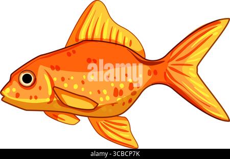 ranchu goldfish cartoon vector illustration Stock Vector Image & Art ...