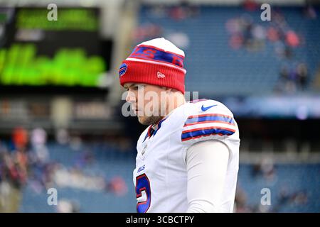 Buffalo Bills kicker Tyler Bass arrives at Highmark Stadium before an ...