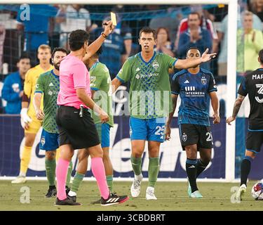 Seattle Sounders FC defender Jackson Ragen celebrates scoring a goal ...