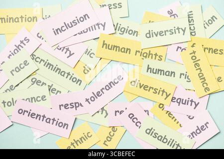 Human rights, tolerance, ethnic, respect, diversity and equality ...
