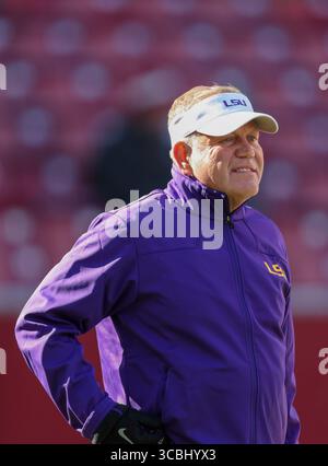 LSU head coach Brian Kelly runs their NCAA college football practice in ...