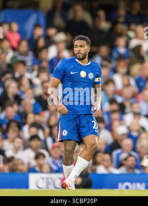 Reece James of Chelsea takes a free kick during the Premier League ...