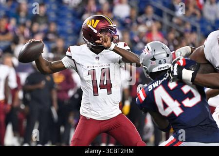 Washington Commanders quarterback Josh Johnson (14) during a training ...