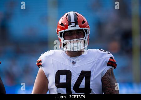 Cleveland Browns' Mason Graham in actionbefore an NFL preseason ...