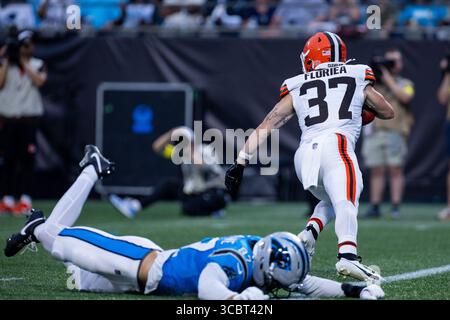 Carolina Panthers wide receiver Brycen Tremayne (87) arrives prior to ...