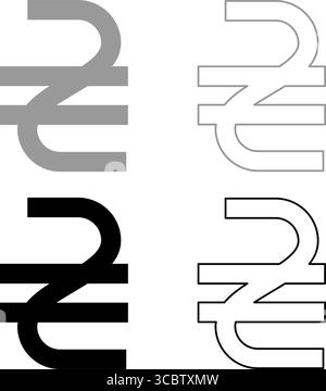 hryvnia uah line icon vector illustration Stock Vector Image & Art - Alamy