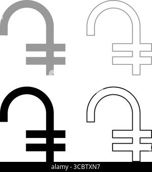 Armenian Dram Symbol Icon Set Stock Vector Image & Art - Alamy