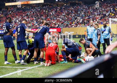 Atlanta, Georgia - July 5: Players of PSG and Bayern Munchen react to ...