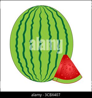 Illustration of Juicy Stylized Whole and Slice Lemon. Icon for Food ...