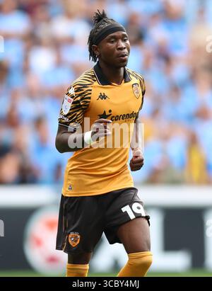 Joel Ndala of Hull City during the Sky Bet Championship match between ...